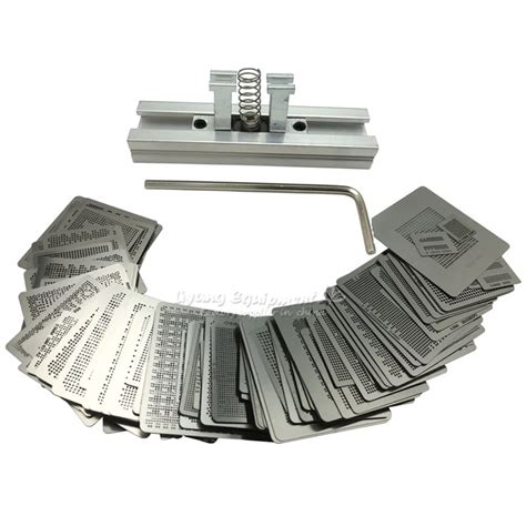 219pcslot Bga Reballing Stencil Kit Direct Heat Bga Stencils Jigs