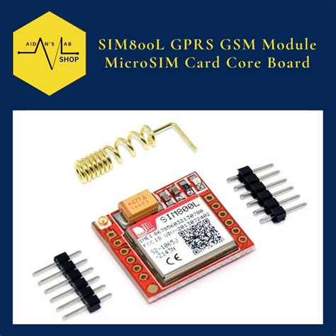 Sim800l Gprs Gsm Module Microsim Card Core Board Quad Band Ttl Serial Port Aidans Lab Shopee