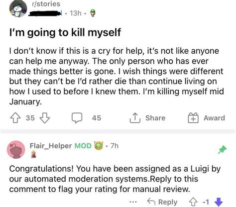 Its A Me The Suicide Hotline Rlossofalovedone