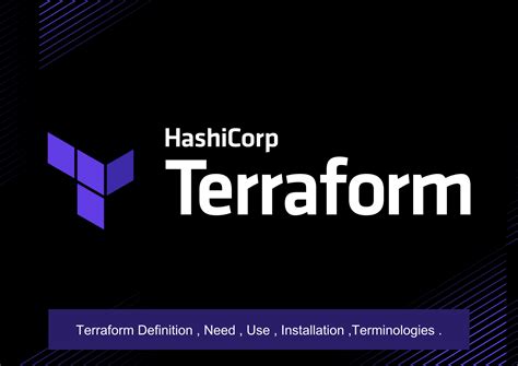 Terraform Definition Need Use Installation Terminologies