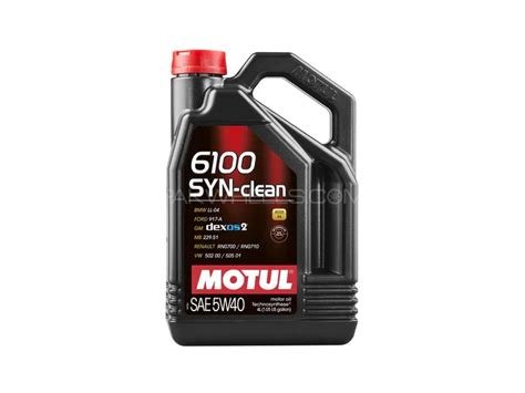 Buy Motul Engine Motor Oil 6100 Syn-clean 5w-40 4L in Pakistan | PakWheels