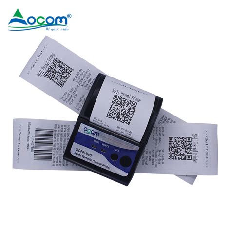 Ocom Brand Wireless Android Ios Portable Mini Thermal Printer For 58mm