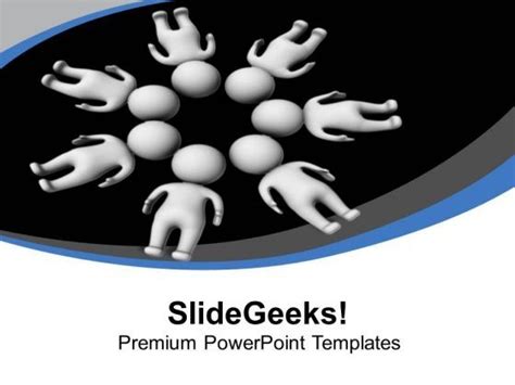 3d man together teamwork success powerpoint templates ppt backgrounds