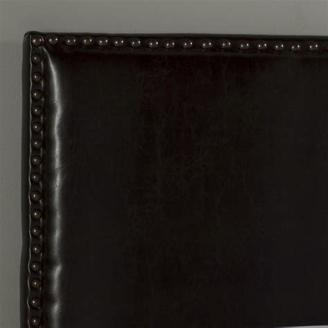 King Size Bed Leather Headboard With Stud Detail Designer Review And Photos