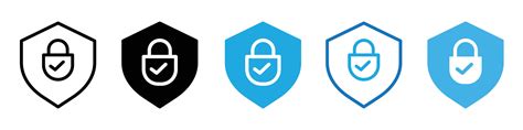 Secure Vault And Network Security Icons In For Firewall Protection And