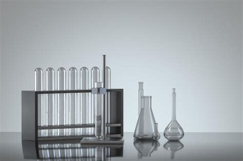 Premium Photo Chemical Instruments And Reagents In The Lab 3d Rendering