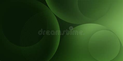 Minimal Abstract Green Circle Color Shape Overlap Layers Geometric Dynamic Background Stock