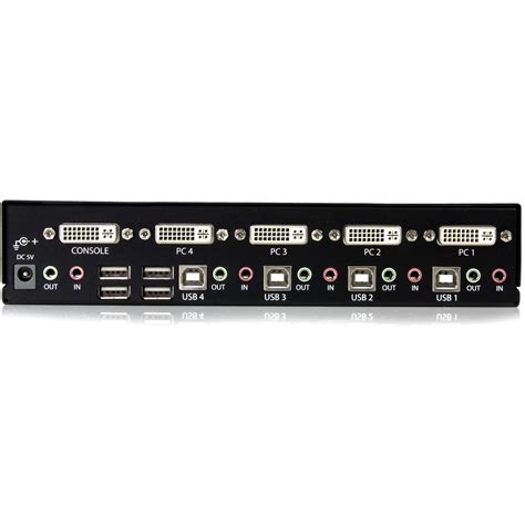 Startech Com Com Port DVI USB KVM Switch With AudioKVM SwitchUSB Hub Ports Local