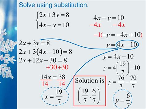 Solving Systems of Equations using Substitution - ppt download