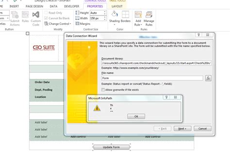 Unable To Create Submitbutton In Infopath 2013 Sharepoint Stack