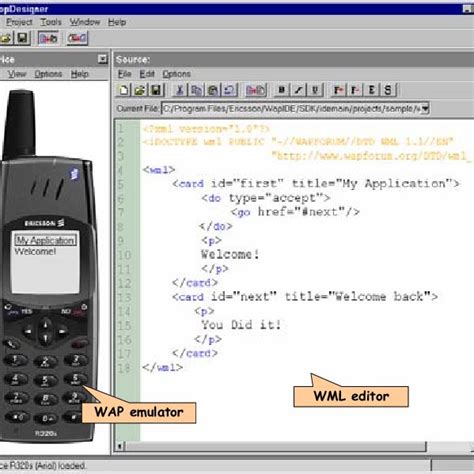 A WAP Integrated Development Environment With A WAP Emulator Download Scientific Diagram
