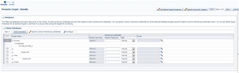 Discovering And Adding Database Targets