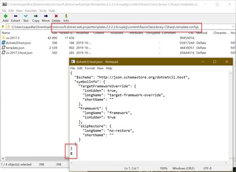 json error in dotnetcli host json in microsoft dotnet web
