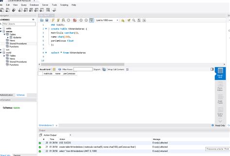 desafio criando tabela de vendedores sql com mysql manipule e