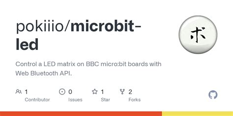 GitHub Pokiiio Microbit Led Control A LED Matrix On BBC Micro Bit Boards With Web Bluetooth API