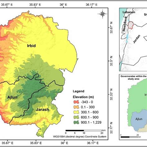 General Overview Map Of The Study Area Background Taken From Aster Dem