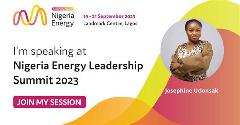 Josephine Udonsak On Linkedin Nigeria Energy 2023