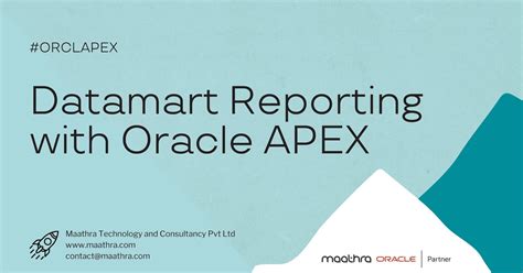 Unlock Data Insights Oracle Apex Datamart Reporting Use Cases