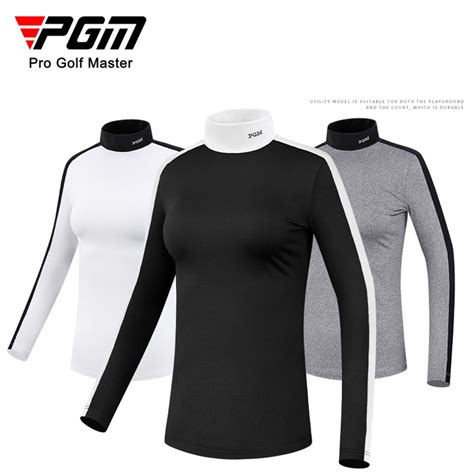 Pgm 겨울 숙녀 긴팔 티셔츠 골프 보터밍 셔츠 가을 두꺼운 벨벳 스포츠웨어 방한 따뜻한 골프 상의 Aliexpress