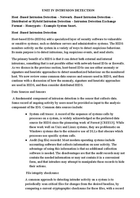 UNIT Cyber Security This Notes Was Useful For Anna University Babes Code Ccs UNIT IV