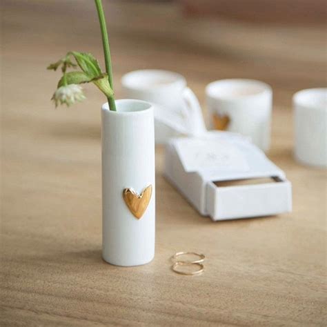 Rader Gold Mini Heart Vase Set2 Small White Vases Nz Bud Vases