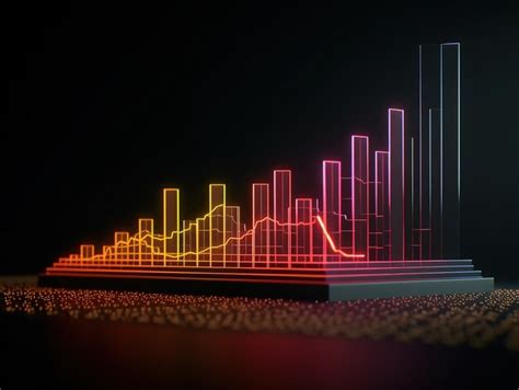 Premium Photo Graph Chart 3d