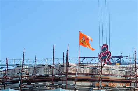 Ram Mandir Photos सामने आई राम मंदिर के निर्माण की मन मोह लेने वाली खूबसूरत तस्वीरें गुलाबी