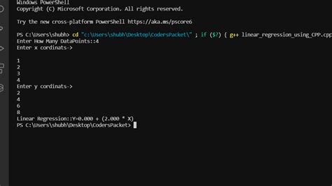 Linear Regression In C Shubham25