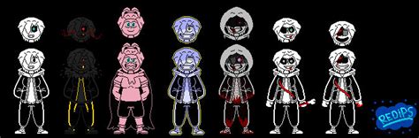 Female Sans And Aus By Redipsthecolorhuman On Deviantart