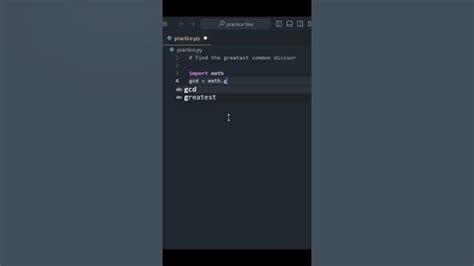 Find The Greatest Common Python Pythonprogrammingcoding