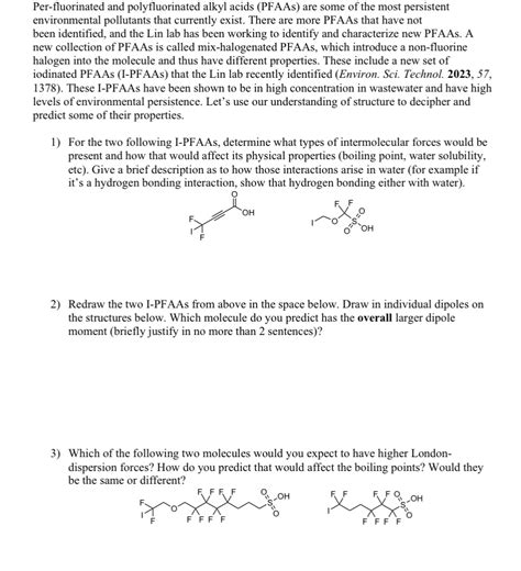 Solved Per Fluorinated And Polyfluorinated Alkyl Acids