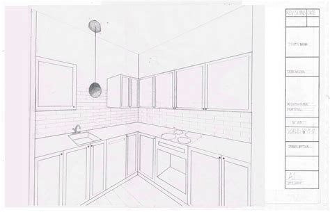 Kitchen Elevation Architectural Drafting Class On Behance