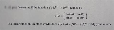 Solved Determine If The Function F R R Defined By Chegg Com