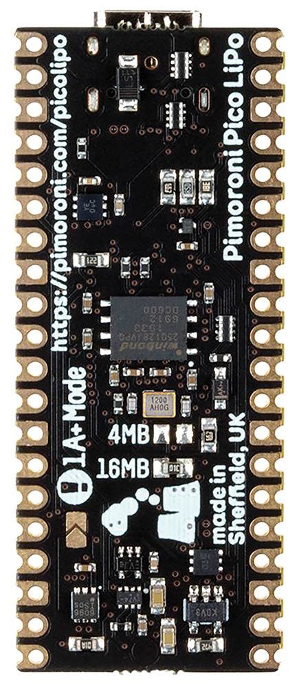 Pico Lipo Rp2040 Microcontroller With Lipo Charging 16mb Pimoroni Cpc