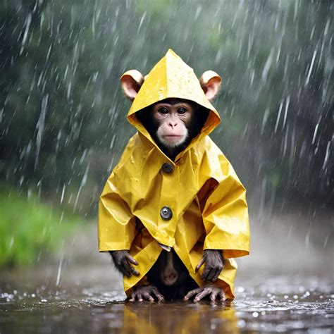 Kumpulan Foto Monyet Pake Jas Hujan Asli Kualitas Hd