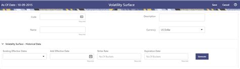 Create Volatility Surface Rule