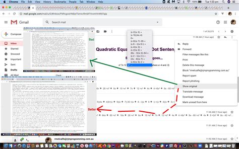 Quadratic Equation Inline Html Email Tutorial Robert James Metcalfe Blog