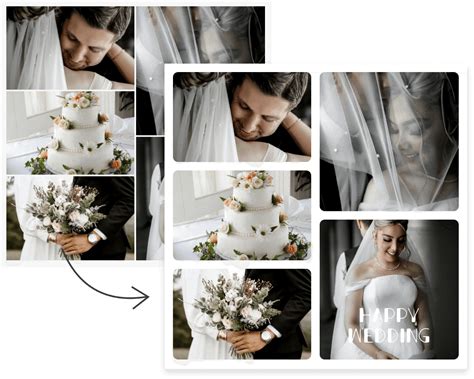 Коллаж шаблон 3 фото