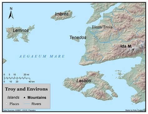 Ancient City Of Troy Map