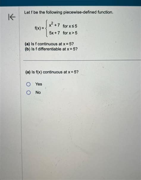 solved let f be the following piecewise defined function