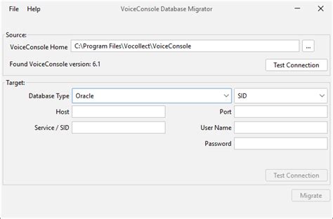Voiceconsole Database Migrator