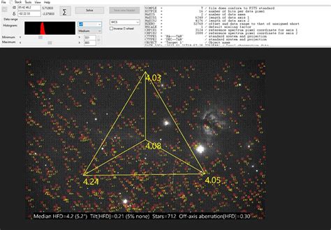 Astap Tilt Results Beginning Deep Sky Imaging Cloudy Nights