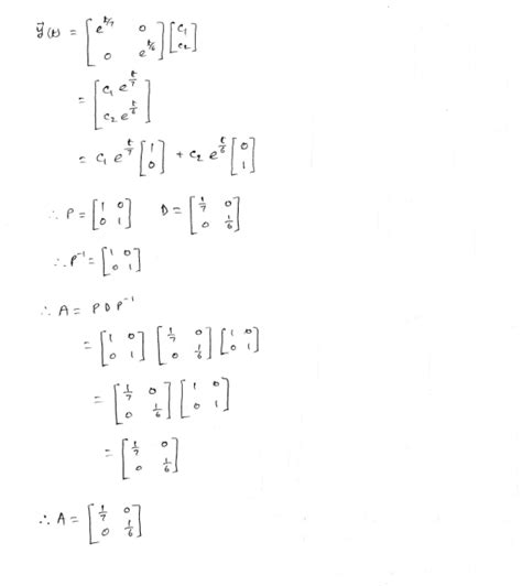 1 point the general solution of the linear system y ay is 0 wt