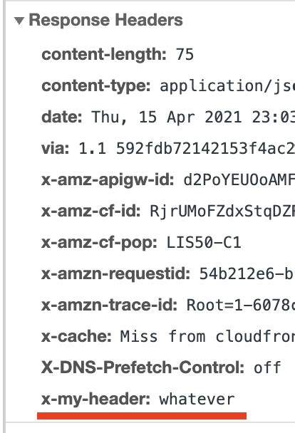 adding security headers to aws lambda function stack overflow