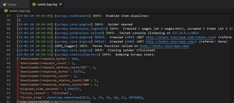 Logging In Scrapy Geeksforgeeks