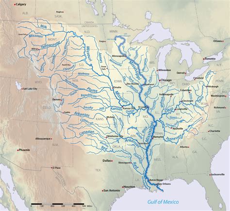 The Mississippi River Mapped Vivid Maps