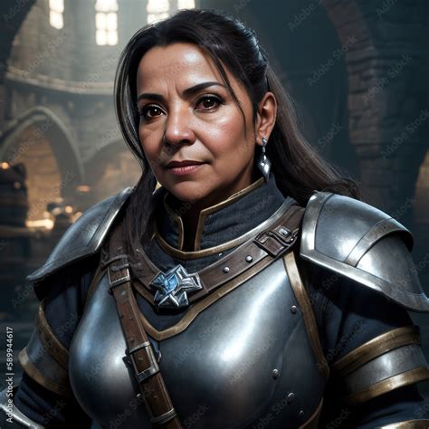 Fearless Dwarf A Realistic Gaming Avatar Of A Female Dwarf Warrior In Rpg Style A Digital Art