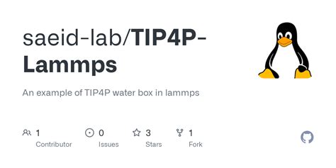 Github Saeid Lab Tip4p Lammps An Example Of Tip4p Water Box In Lammps