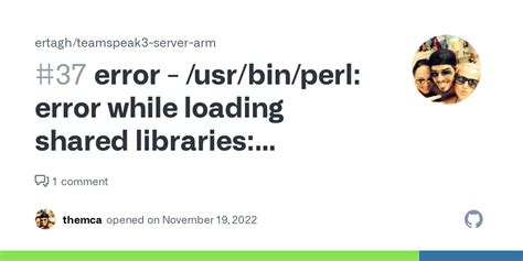 error usr bin perl error while loading shared libraries usr bin