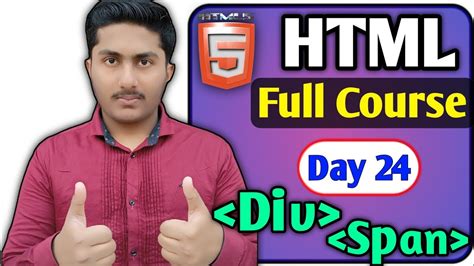 Div And Span Tag In Html 5 Tutorial In Hindi Div And Span Use In Html